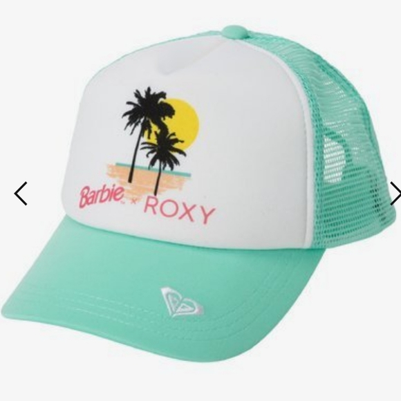 Roxy | Accessories | Barbie X Roxy Ocean Town Trucker Hat For Girls ...